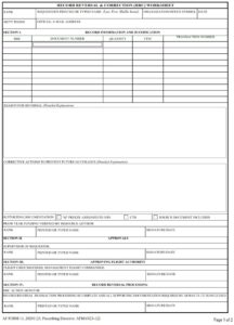 AF Form 13 - Record Reversal & Correction (RRC) Worksheet - AF Forms