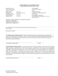 DAF Form 1003 – Department Of The Air Force (DAF) Core Personnel ...