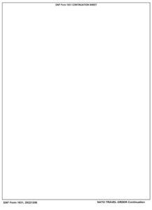 DAF Form 1631 – Nato Travel Order/Ordre De Mission Otan - AF Forms