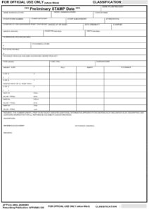 AF Form 4694 – Store Technical And Mass Property (STAMP) Sheet - AF Forms