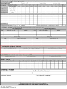 AF Form 1024 - Confined Spaces Entry Permit - AF Forms