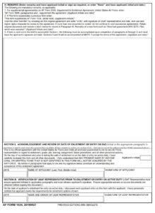 AF Form 1034 - Active Duty Agreement (Officer Training School) United ...
