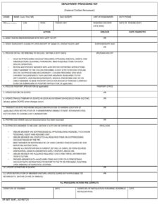 AF Form 3847 - Deployment Processing TDY Checklist - AF Forms