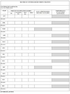 AF Form 4372 – Record Of Controller Recurring Training - AF Forms