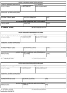 AF Form 4361 - Chapel Tithes and Offering Fund (CTOF) Receipt - AF Forms