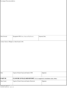AF Form 457 - Usaf Hazard Report - AF Forms