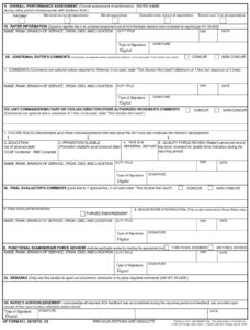 AF Form 911 – Enlisted Performance Report (MSGT THRU SMSGT) - AF Forms