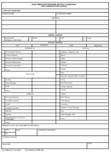 AF Form 3573 – Usaf Heritage Program Artifact Condition And ...