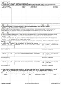AF Form 24 - Application For Appointment As Reserve Of The Air Force Or ...