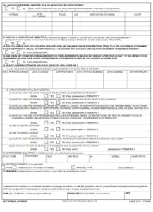 AF Form 24 - Application For Appointment As Reserve Of The Air Force Or ...