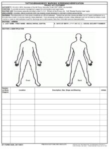 AF Form 4428 - Tattoo Screening/Verification - AF Forms