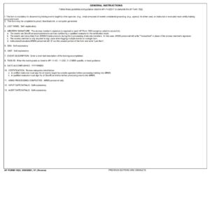 AF Form 1522 - ARMS Additional Training Accomplishment Report - AF Forms