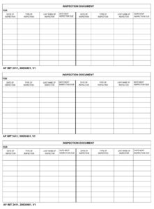 AF Form 2411 - Inspection Document - AF Forms