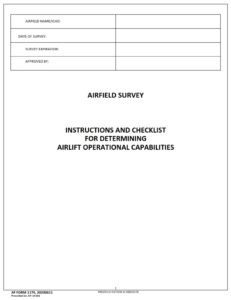 AF Form 1174 - Airfield Survey - AF Forms