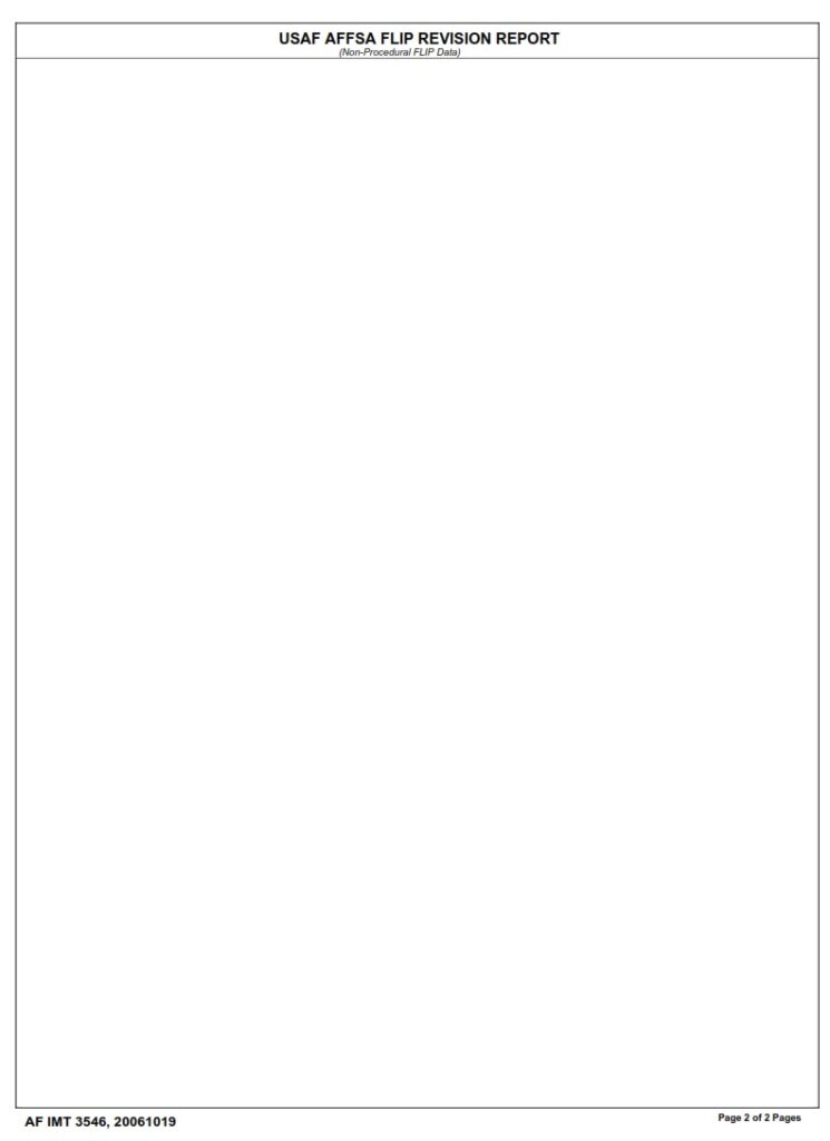 AF Form 3546 - USAF Affsa Flip Revision Report - AF Forms