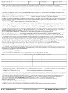 AF Form 766 – Extended Active Duty Order - AF Forms