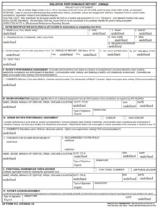 AF Form 912 - Enlisted Performance Report (CMSGT) - AF Forms