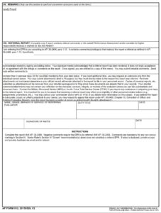 AF Form 912 - Enlisted Performance Report (CMSGT) - AF Forms