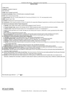DAF Form 913 – Aerospace Vehicle Project Action - AF Forms