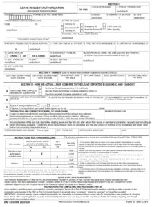 DAF Form 988 - Leave Request/Authorization - AF Forms