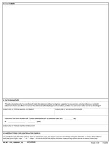 AF Form 1168 - Statement Of Suspect/Witness/Complainant - AF Forms