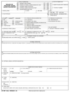AF Form 1222 - Boiler Or Pressure Vessel Inspection Report - AF Forms