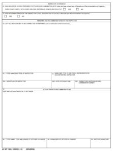 AF Form 1222 - Boiler Or Pressure Vessel Inspection Report - AF Forms