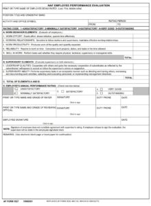 AF Form 3527 - NAF Employee Performance Evaluation - AF Forms