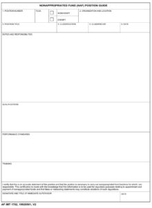 AF Form 1702 - Nonappropriated Fund (NAF) Position Guide - AF Forms