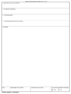 AF Form 22 - Clinical Privileges Evaluation Summary - AF Forms