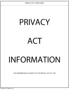 AF Form 3227 - Privacy ACT Cover Sheet - AF Forms