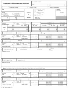 AF Form 3808 - Hurricane/Typhoon Military Advisory - AF Forms