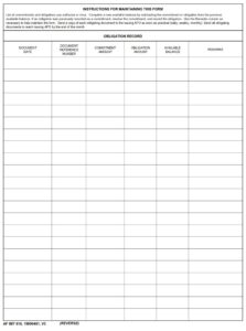 AF Form 616 - Fund Cite Authorization (FCA) - AF Forms