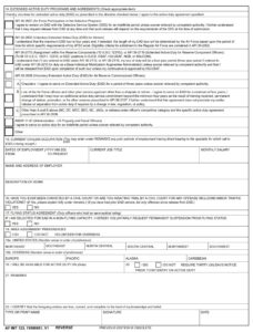 AF Form 125 - Application For Extended Active Duty With The United ...