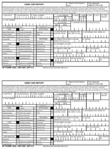 AF Form 1534 - CEM CDB Report - AF Forms