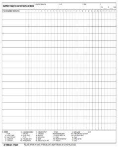 AF Form 2401 - Equipment Utilization And Maintenance Schedule - AF Forms